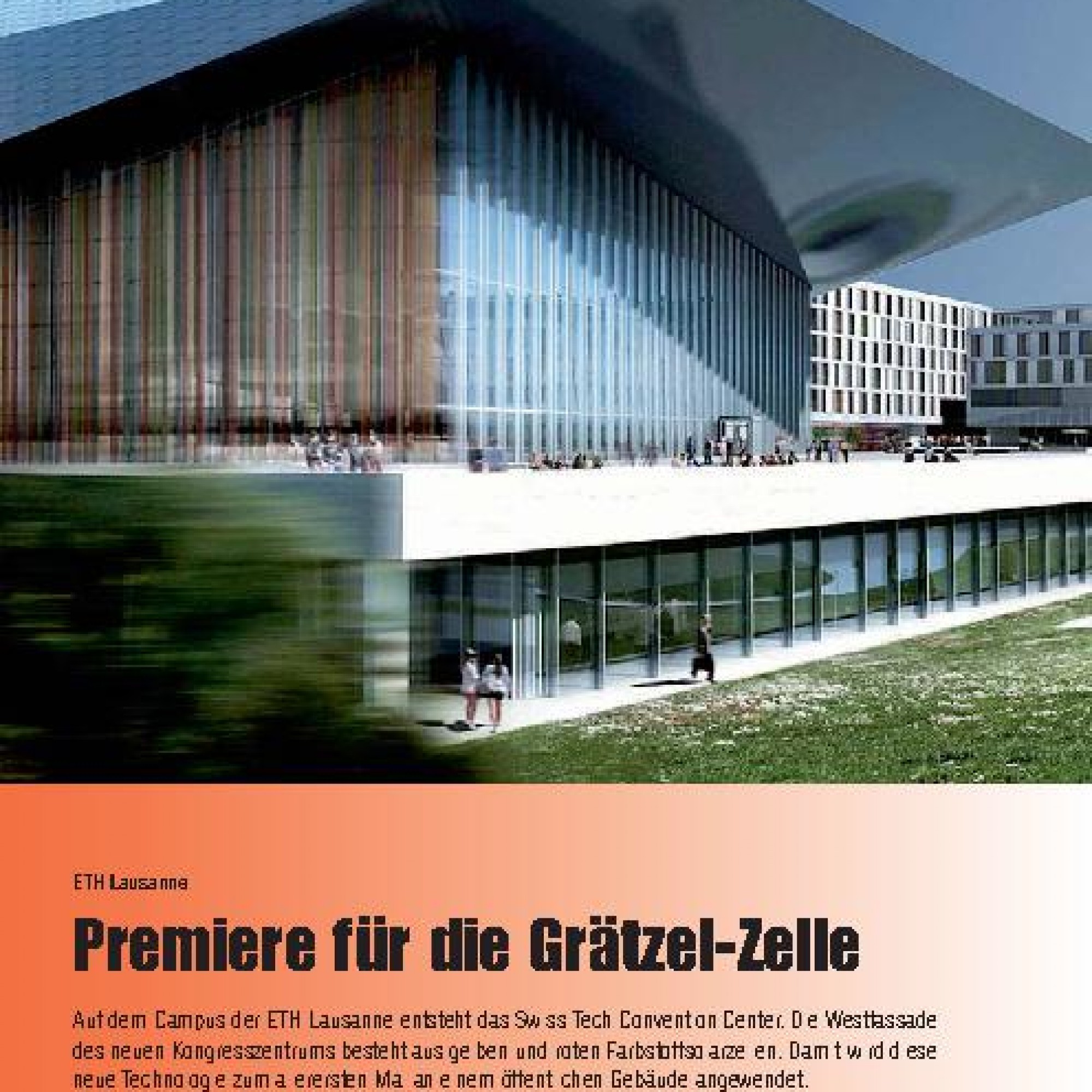 Premiere für die Grätzel-Zelle | Baublatt