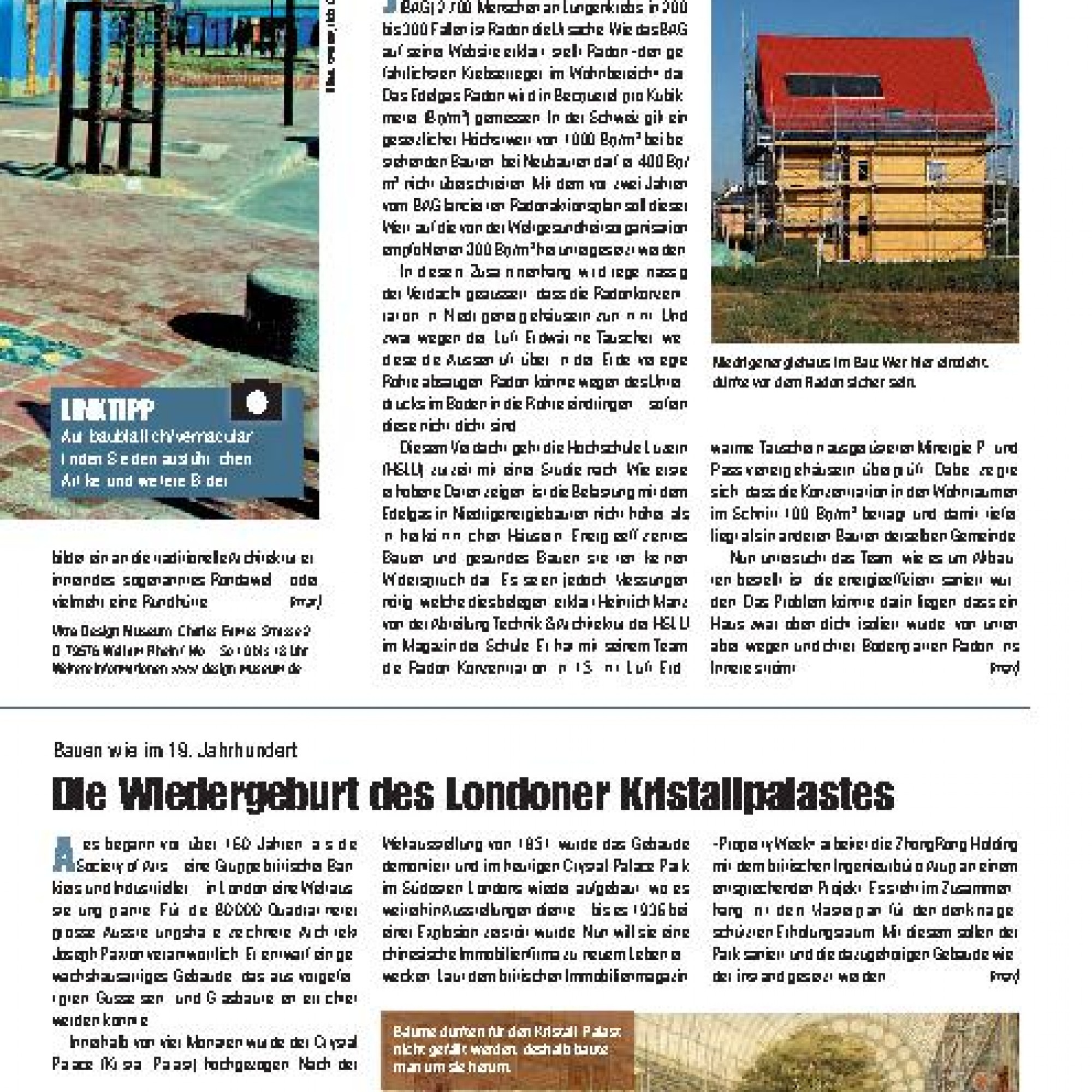 Radon muss draussen bleiben | Baublatt Radon muss draussen bleiben | Baublatt