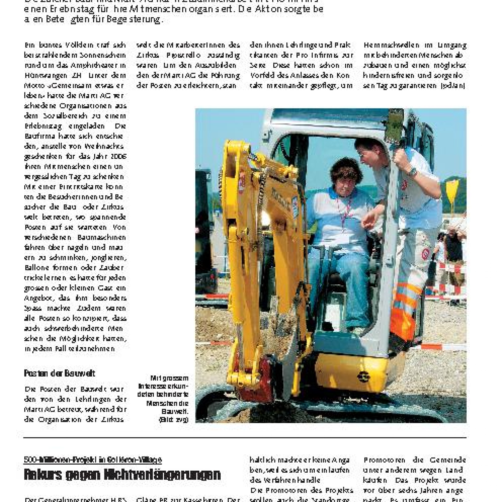 Marti-Erlebnistag: «Gemeinsam etwas erleben» | Baublatt