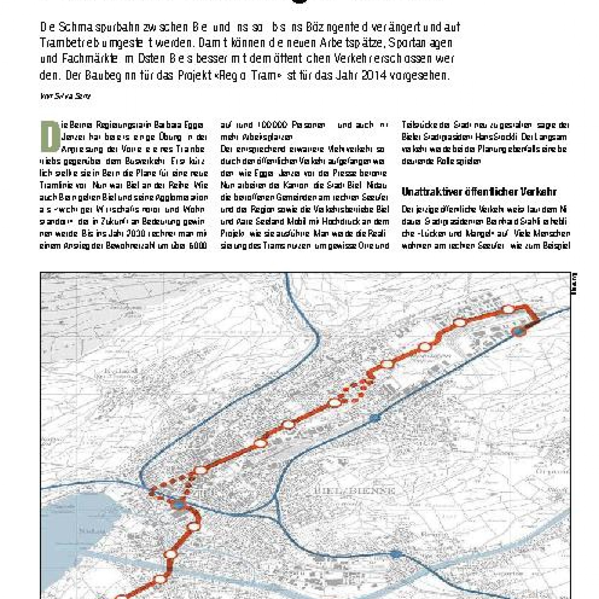 Pläne für ein «Regio-Tram» | Baublatt