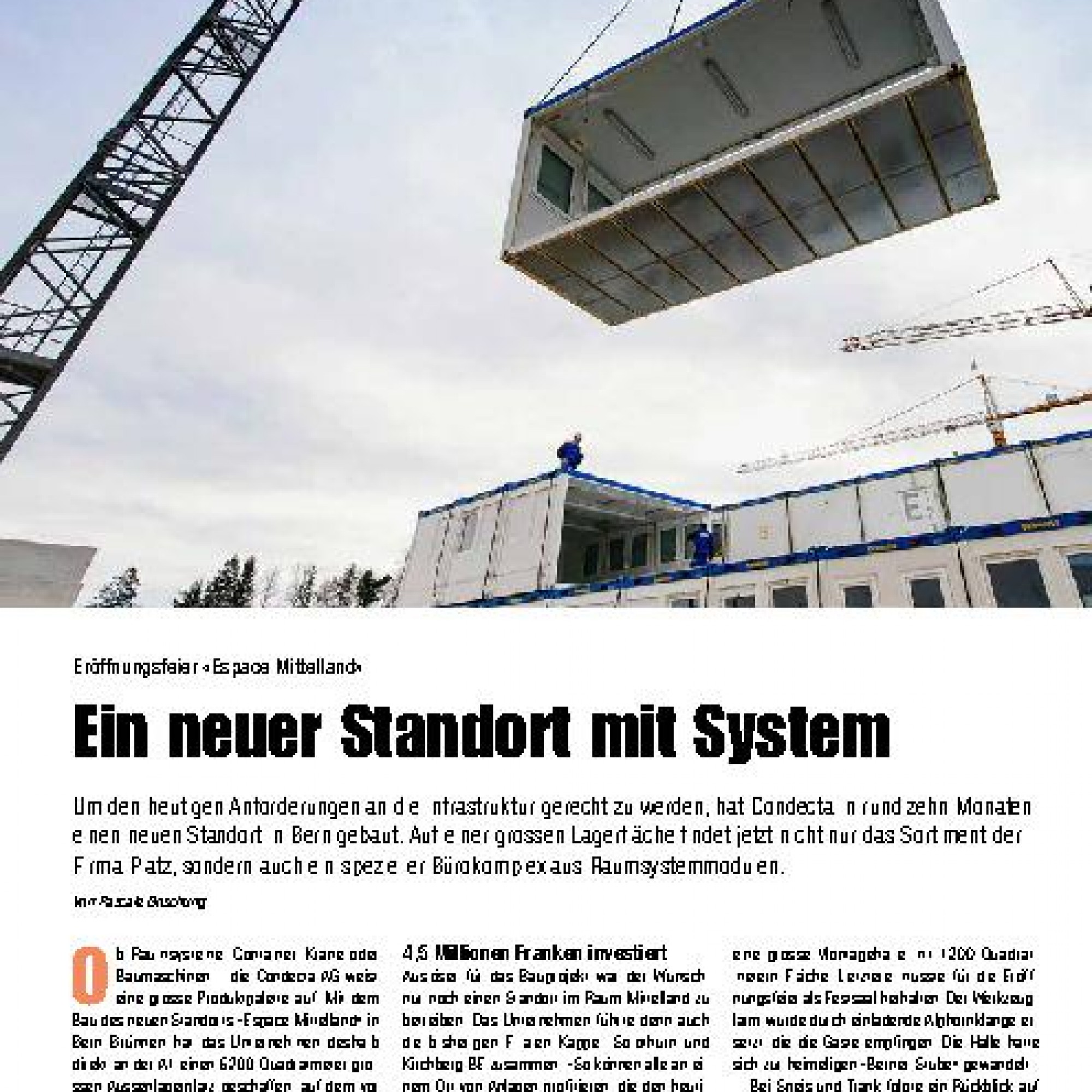 Eröffnungsfeier «Espace Mittelland»: Ein neuer Standort mit System ...